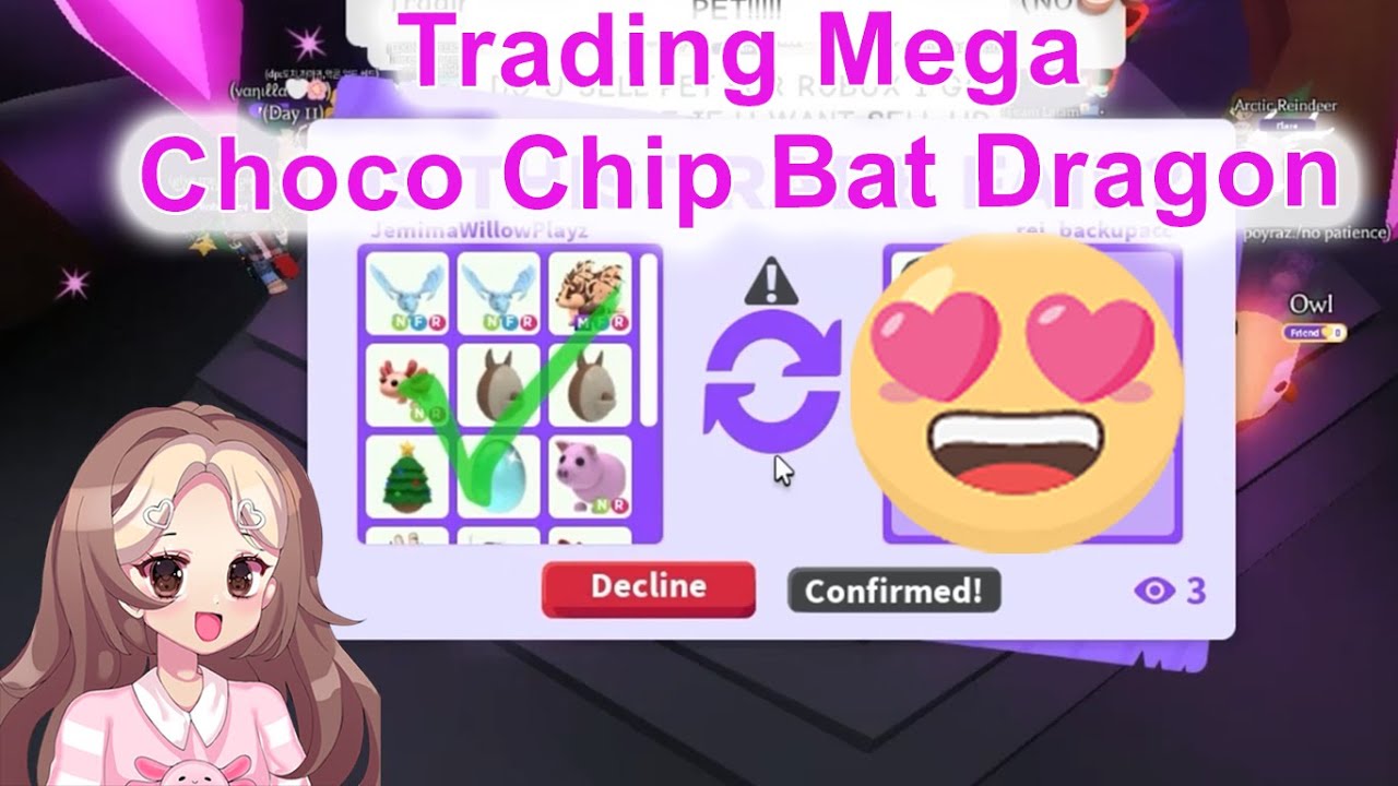 Traded Mega Chocolate Chip Bat Dragon for one of the best pet in Adopt ...