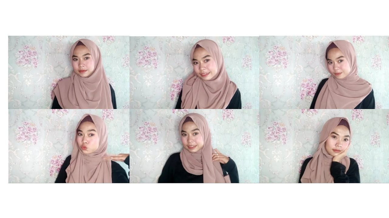 SIMPLE HIJAB PASHMINA MENUTUP DADA by Nurr hayanti - YouTube