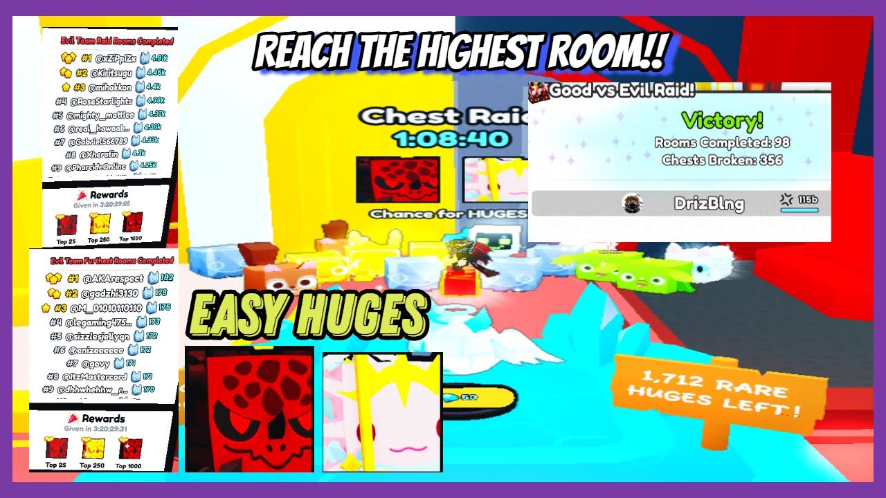 Tips To Reach The Highest Room in Chest Raid MiniGame PS99 - YouTube