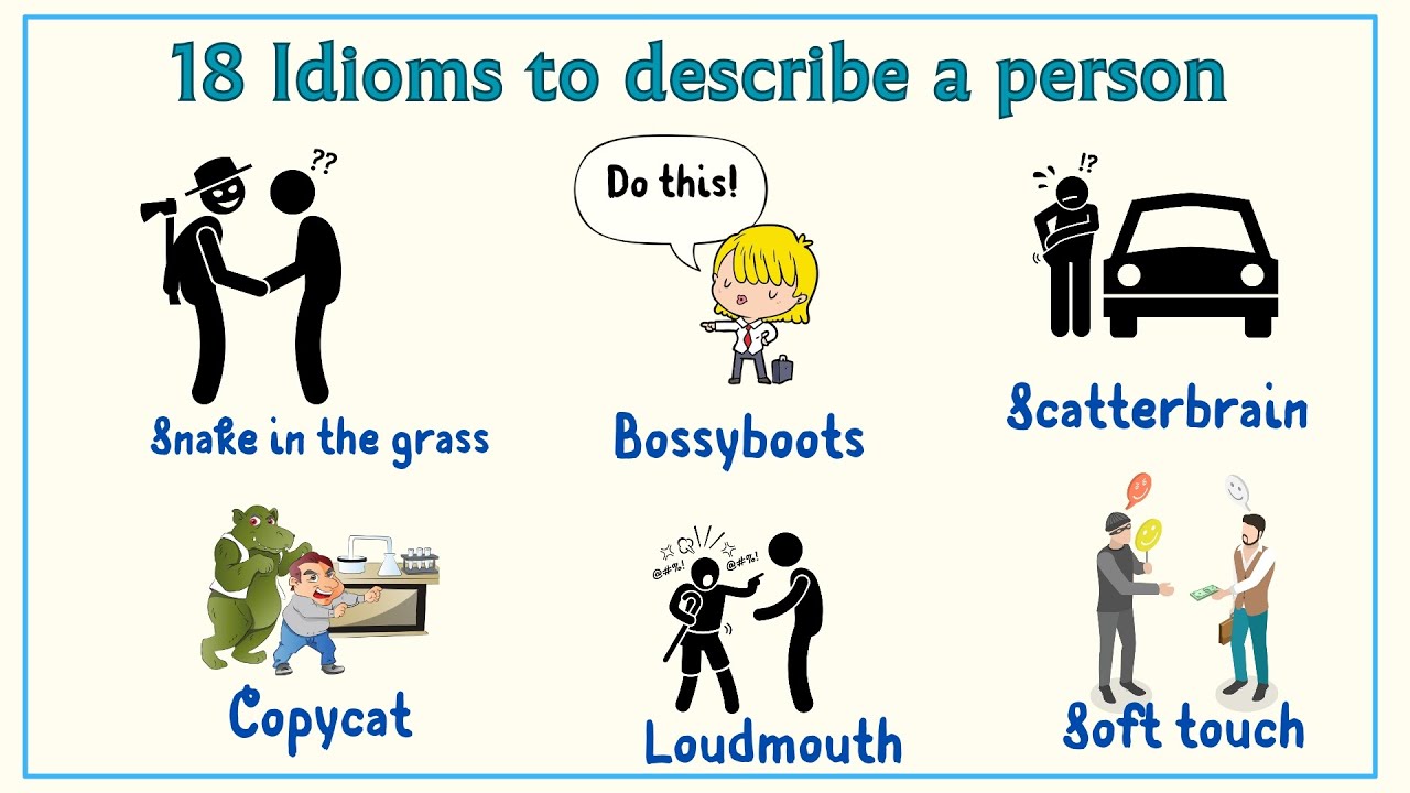 Lesson 89: Super useful Idioms about a Person | Common English words # ...