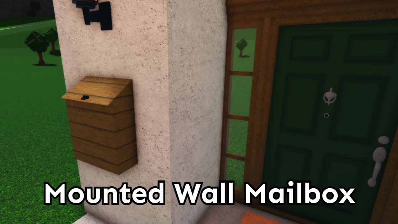Mounted Wall Mailbox | Bloxburg - YouTube