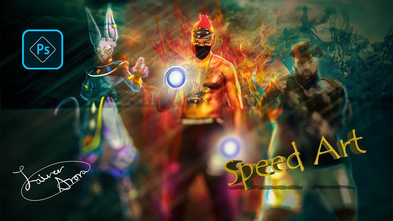 KSI Fan Art - [Digital Speed Art] || Adobe Photoshop CC 2020 - YouTube