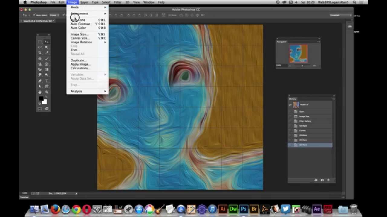 Photoshop Oil paint "Scream" Munch Effect - YouTube