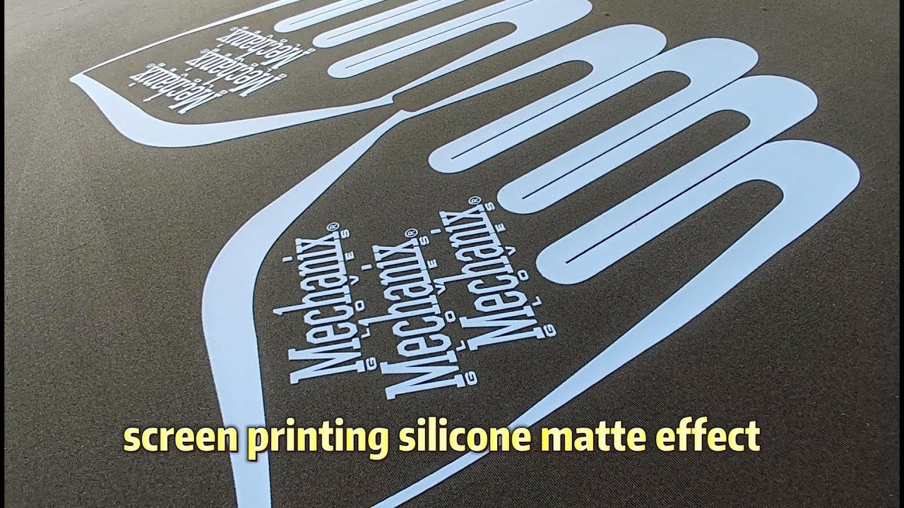 How to screen printing silicone skin feeling matte effect? - YouTube