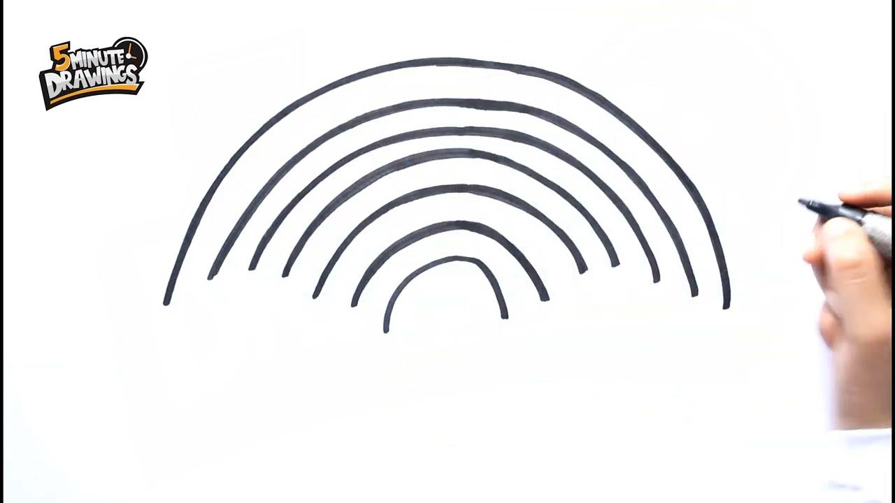 How To Draw a Rainbow - YouTube