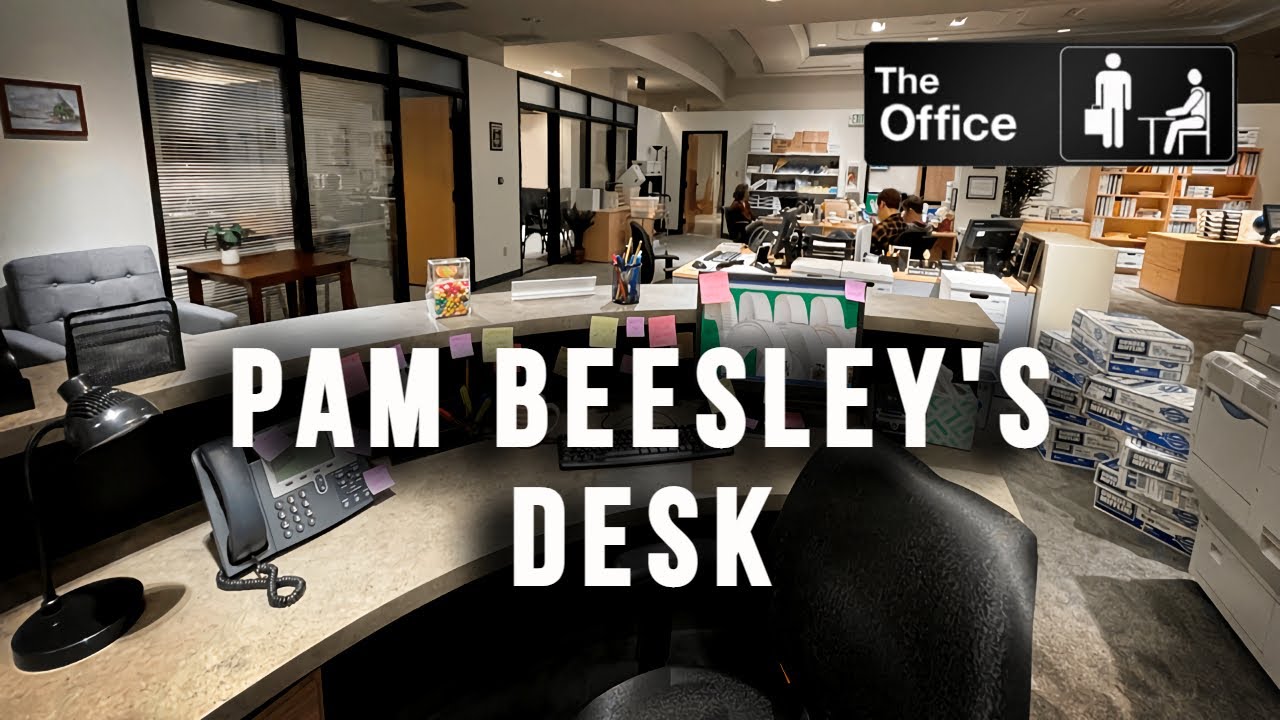 Pam’s Desk 📁 The Office 🏬 | Keyboard, Pam’s voice, reception atmosphere ...