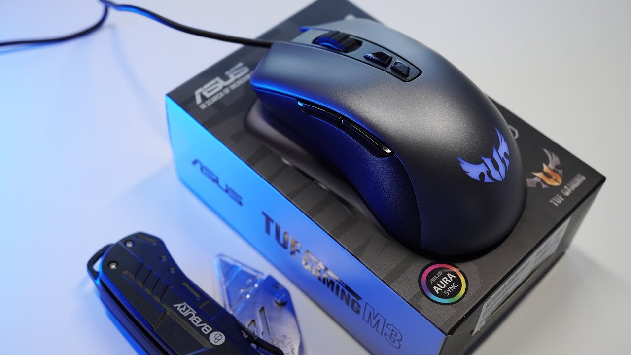 Unboxing ASUS TUF M3 Ergonomic Wired RGB Gaming Mouse With Heavy Duty ...