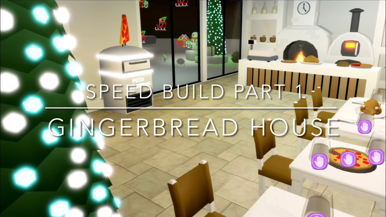 Club Roblox - Gingerbread House Speed Build: Part 1 🏠🛠 - YouTube