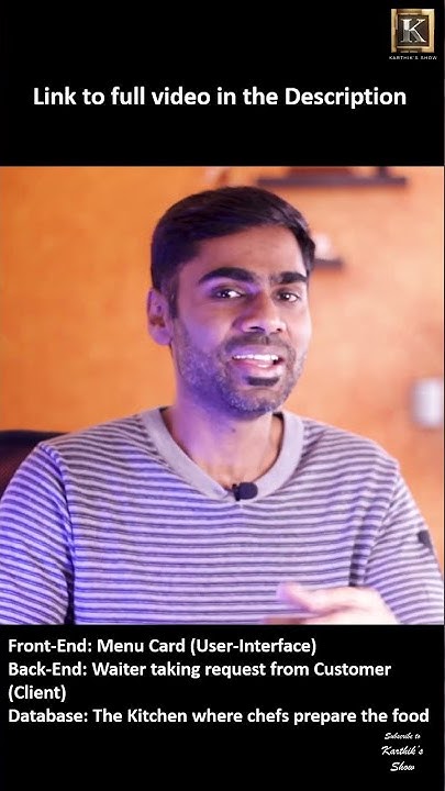 Full Stack Development explained in a minute with example! | தமிழ் ...