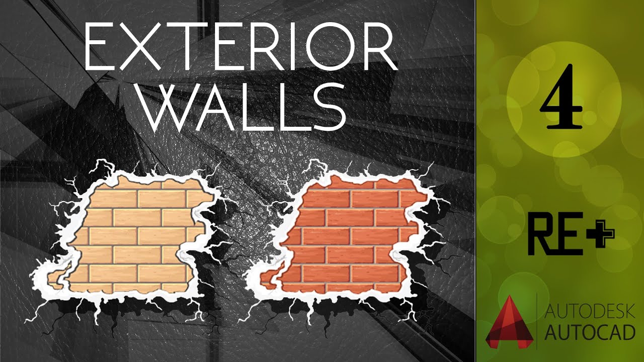 Exterior Walls || AutoCad for Architects [ Arabic ] - YouTube