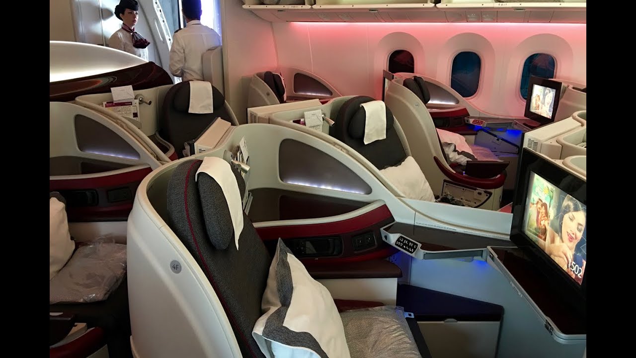 Qatar Airways | Boeing 787 | ARN-DOH | Business - YouTube