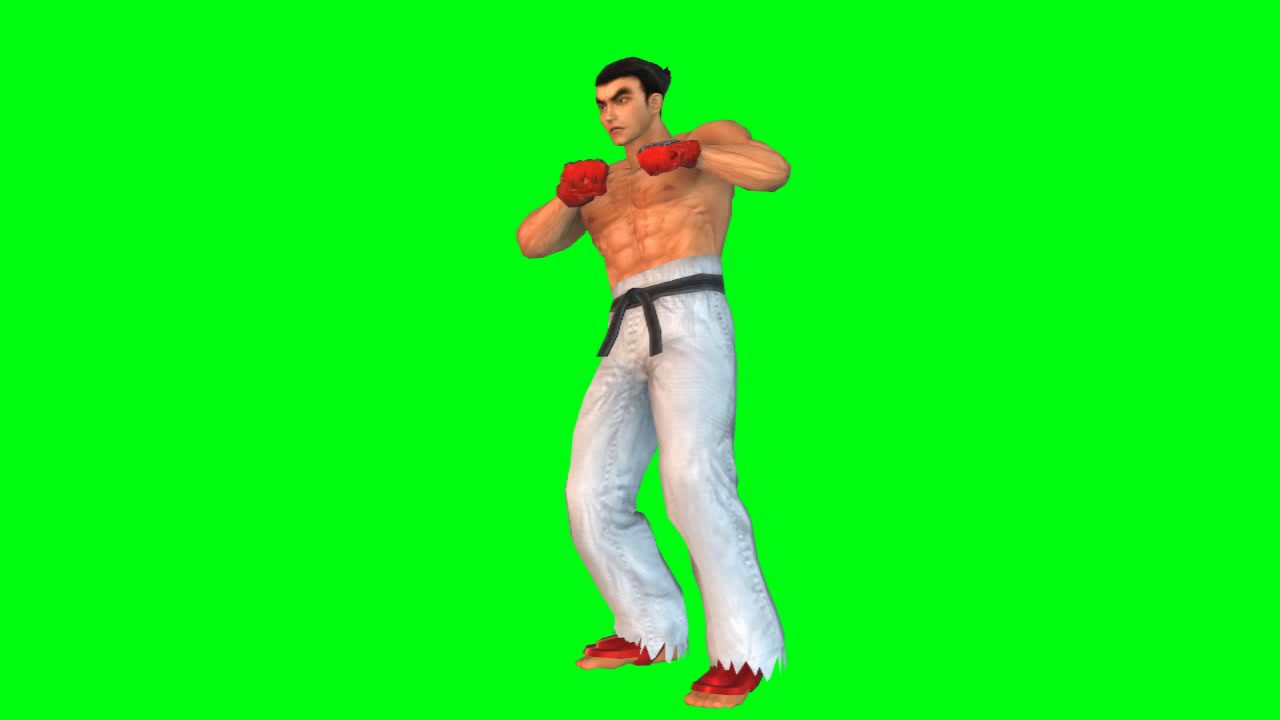 Kazuya dancing animated right tekken chroma - YouTube