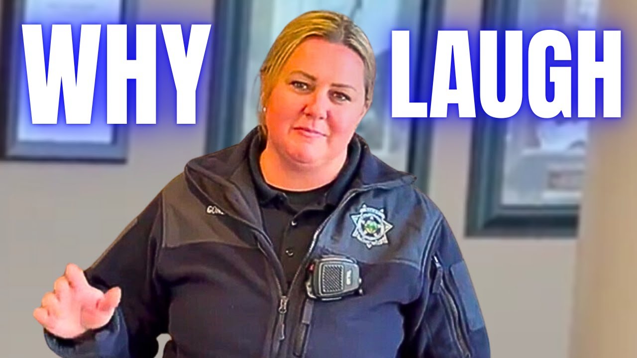 Female Cops Nervous Laugh At Clever Citizens ID Refusal - YouTube