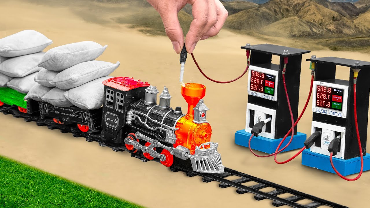 diy tractor mini petrol pump | science project | @CodoFarming - YouTube