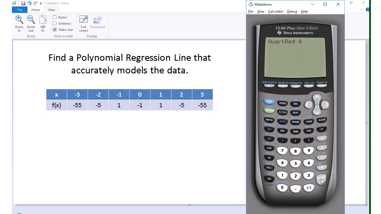 Quartic Regression - YouTube
