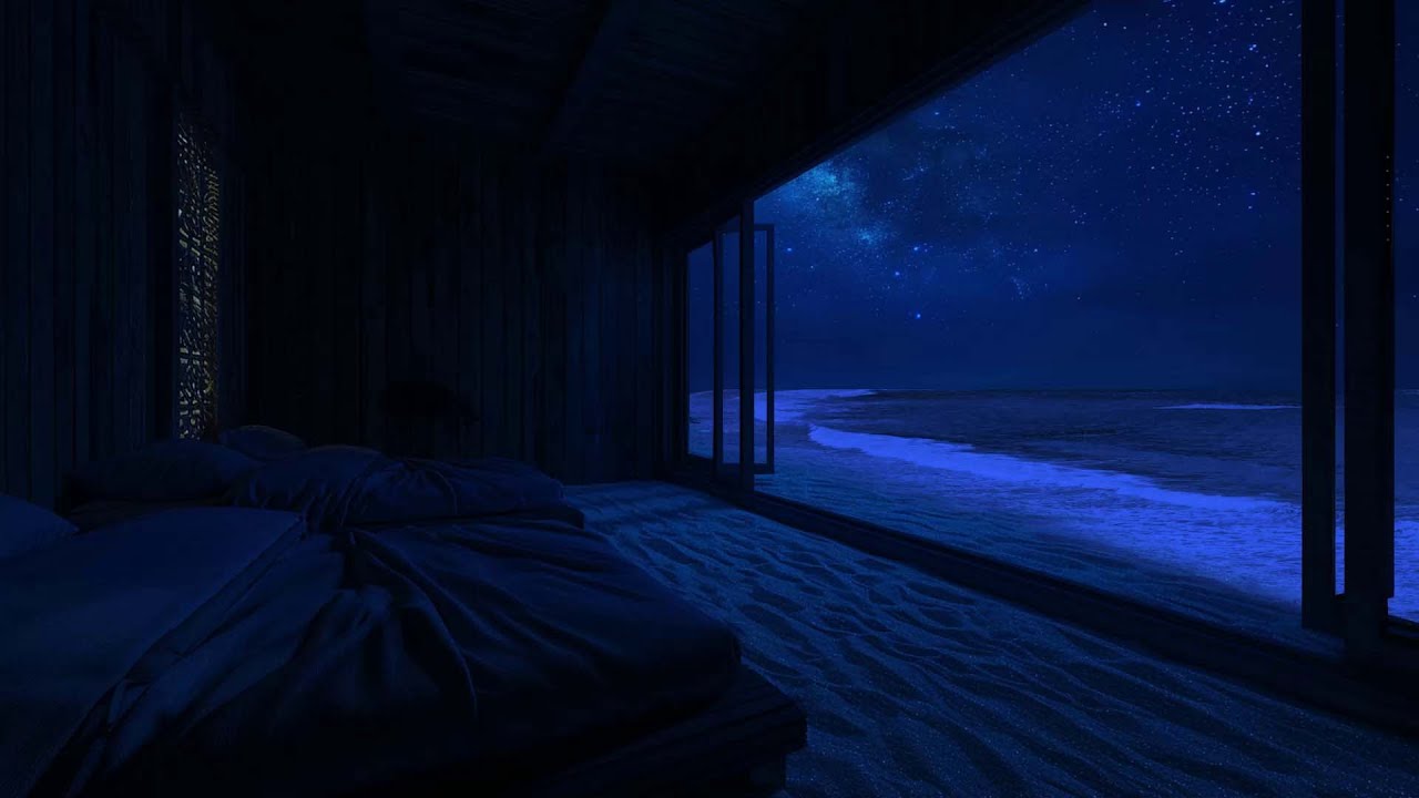 Calming Sleep Environment with Gentle Ocean Waves | Helps with ...