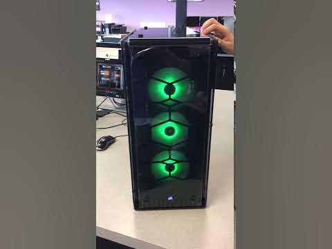 Custom Build Lighting All Glass Case - Friendly Computers Spokane - YouTube