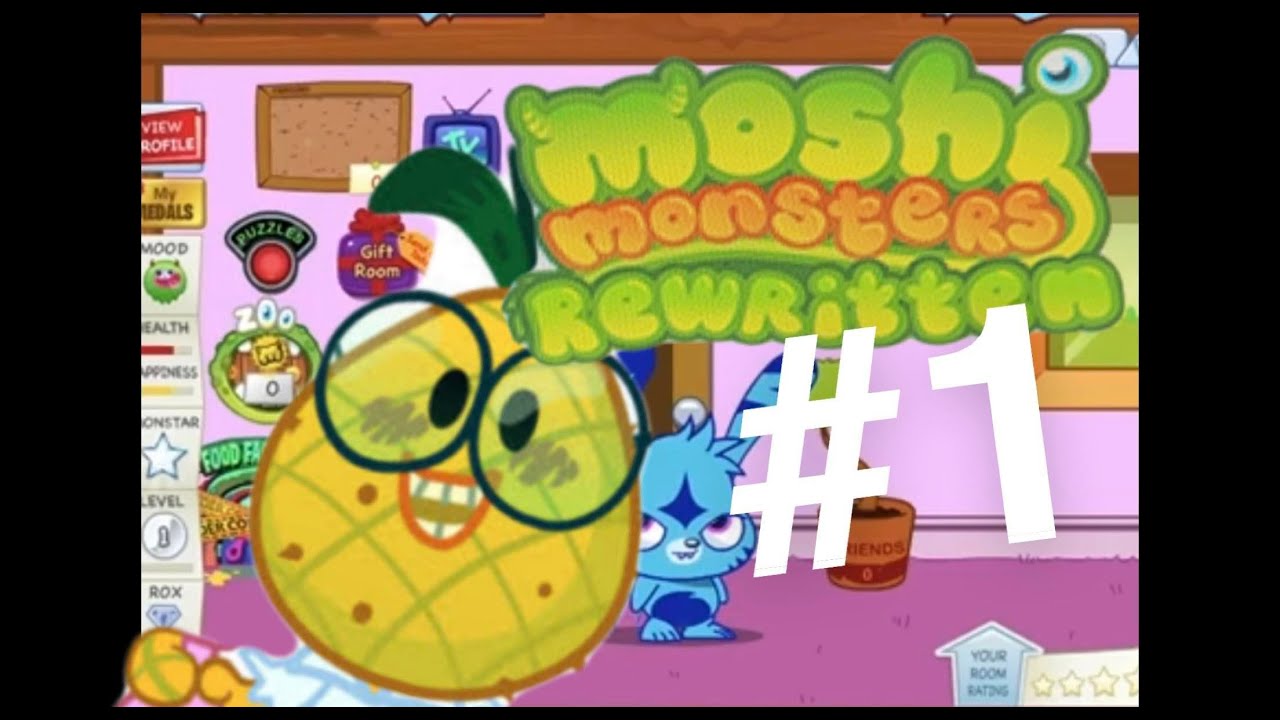 moshi monsters rewritten playthrough ep 1: tutorial - YouTube