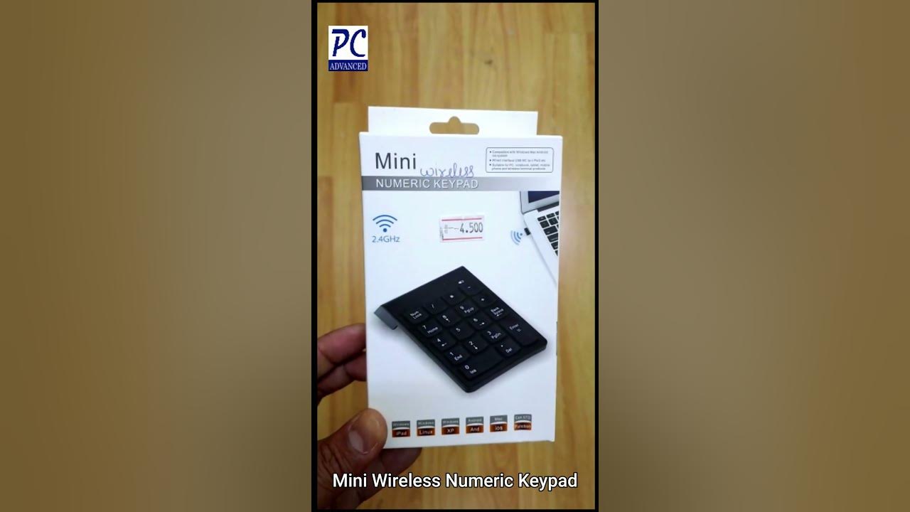 Mini Wireless Numeric Keypad - YouTube
