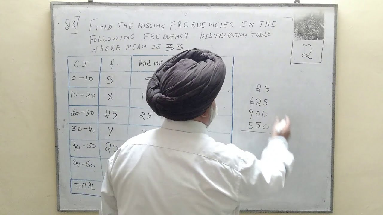 ARITHMETIC MEAN BY STEP DEVIATION METHOD || QUESTIONS ON MISSING ...