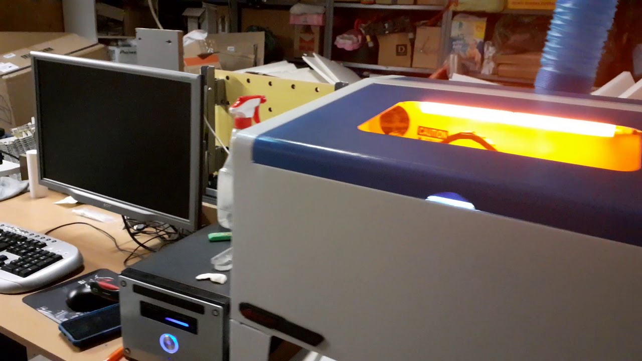 Home made work test: laser engraving and 3D printing - YouTube