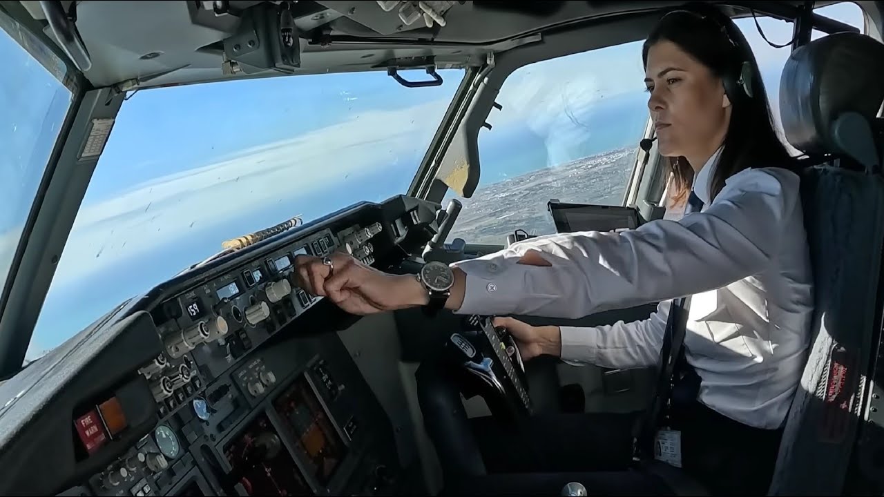 5 Landing From Cockpit | Female Pilots Flying Big Planes | Life Of An ...