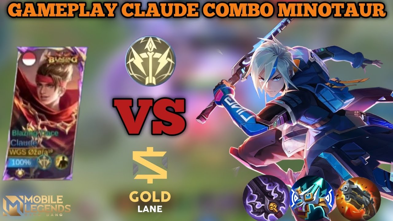 Claude Combo Minotaur Bikin Musuh Auto Rungkad | Build Top 1 Global ...