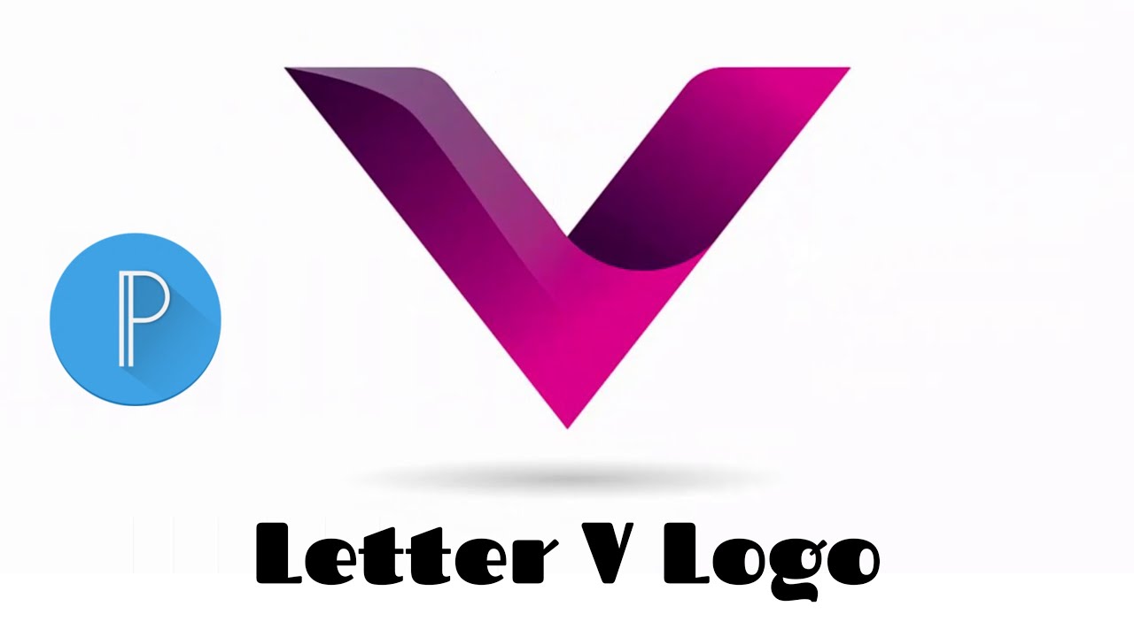 Letter V logo color gradient illustrator | Logo Design Pixellab ...