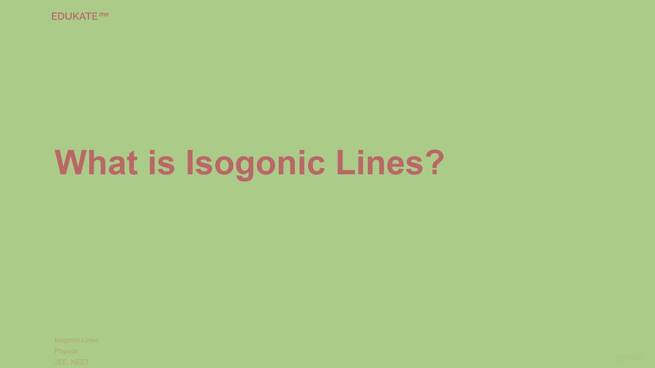 What is Isogonic Lines? - YouTube