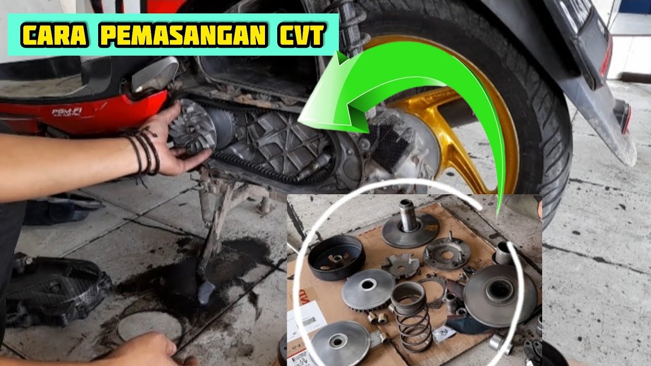 cara pasang part-part cvt yang benar scoopy 2016 | merakit kembali part-part cvt | tutorial ...