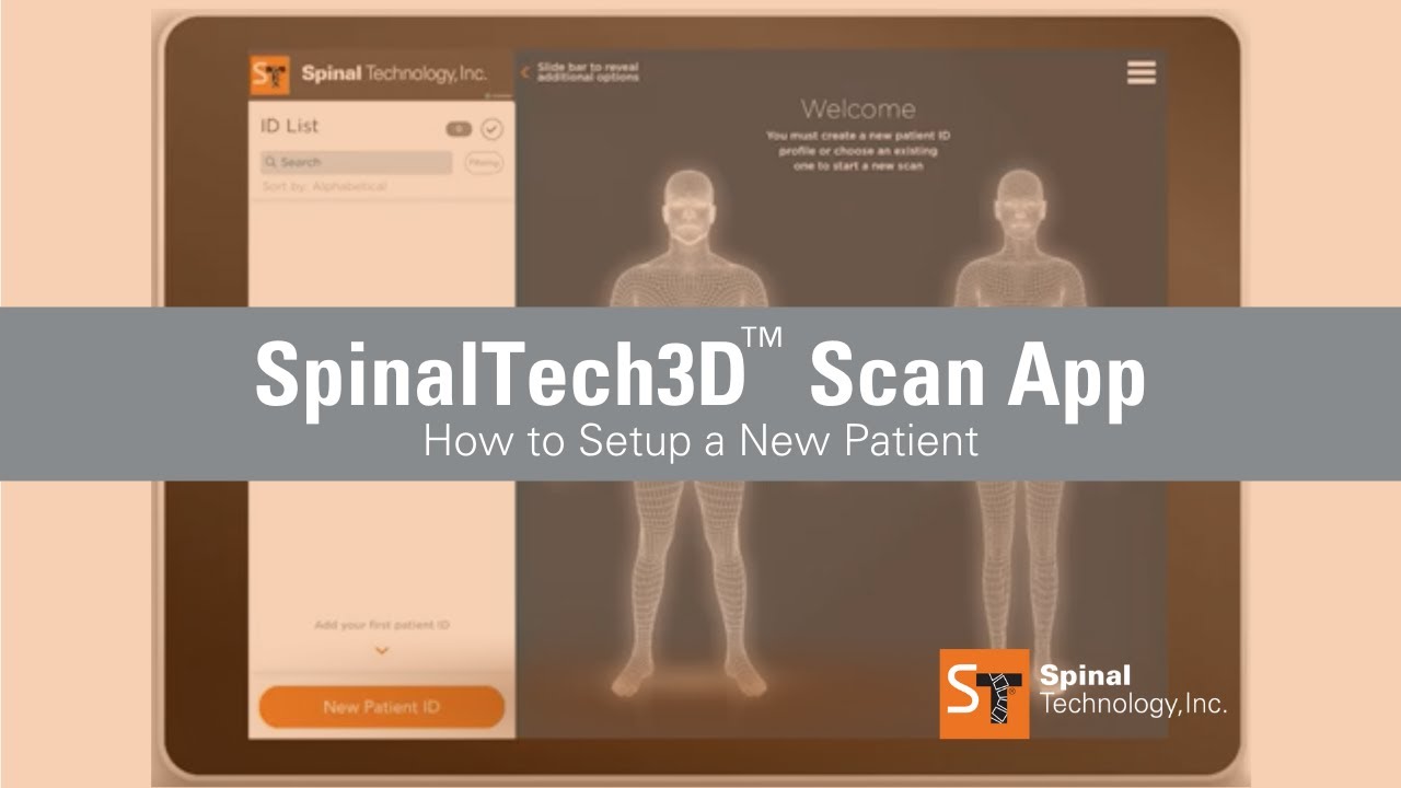How To Setup New Patient SpinalTech3D™ Scan App - YouTube