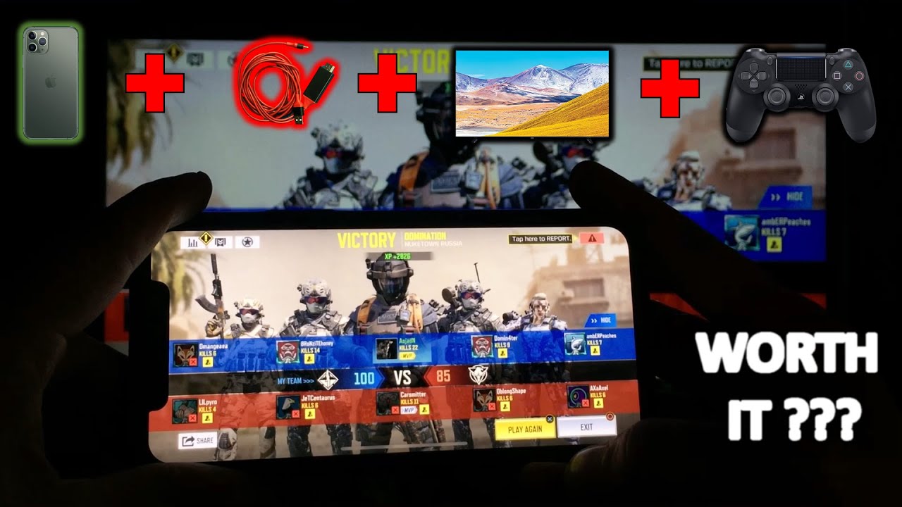 COD MOBILE ON TV | CALL OF DUTY ON MONITOR | CODM CONTROLLER| CONNECT ...