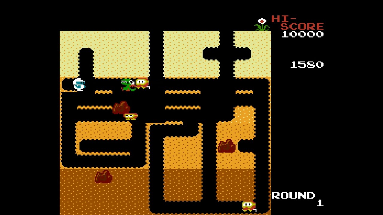 Game Over: Dig Dug (NES) - YouTube