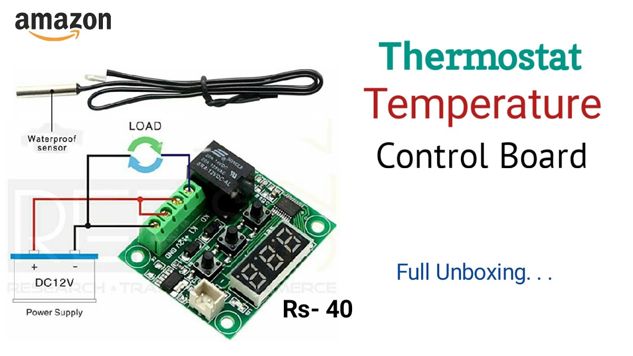 Digital Thermostat Temperature Control Board Package full Unboxing ...