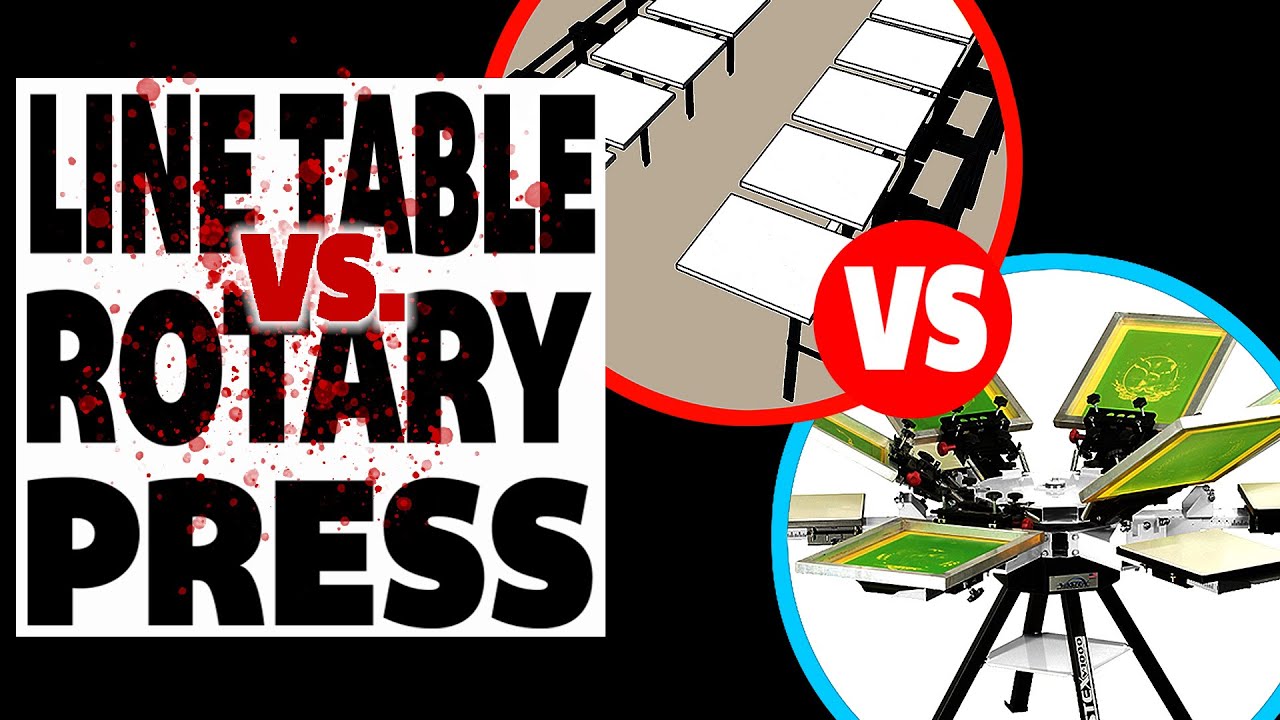 Line Table Press vs. Manual Rotary Press - YouTube
