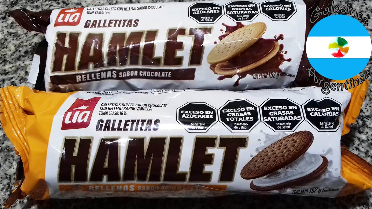 Lia Hamlet Galletitas Rellenas sabor Chocolate y Vainilla Tipo María ...