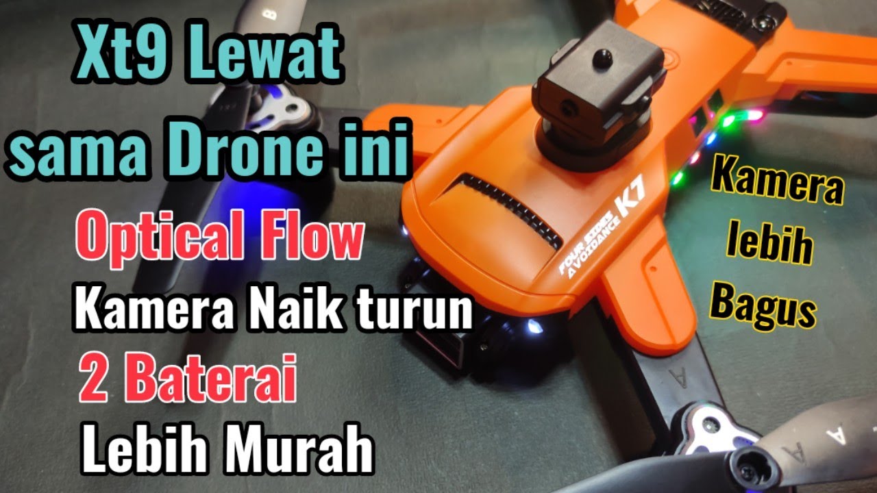 Unboxing Drone murah K7 kamera mantap lebih bagus dari Xt9 - YouTube