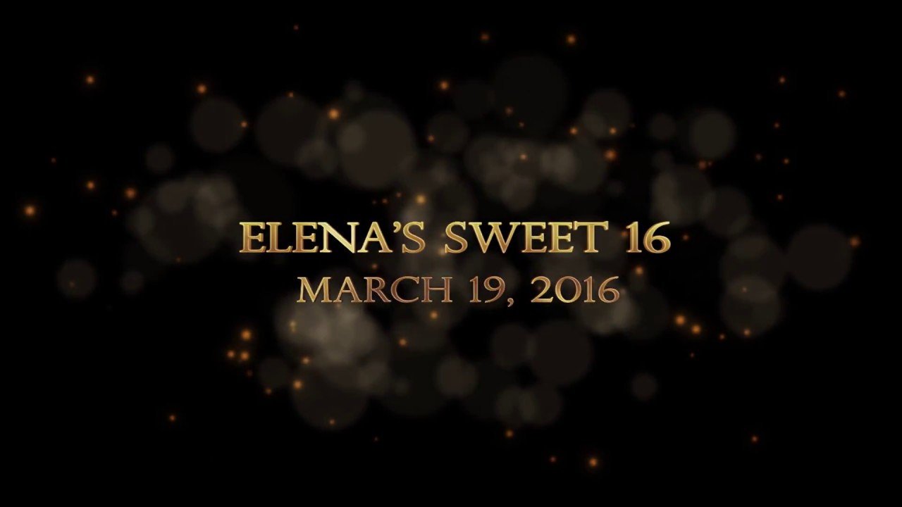 Sweet 16 Motion Monogram Design - YouTube