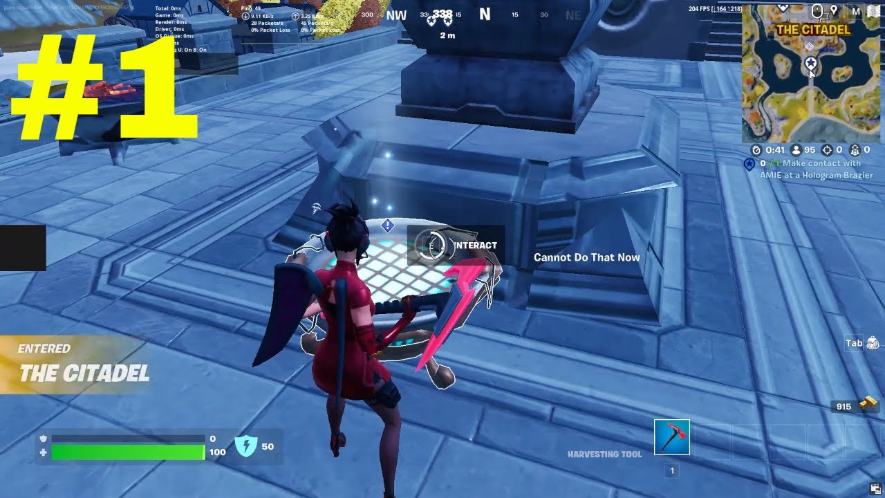 Make contact with AMIE at Hologram Brazier - Fortnite Chapter 4 Season ...