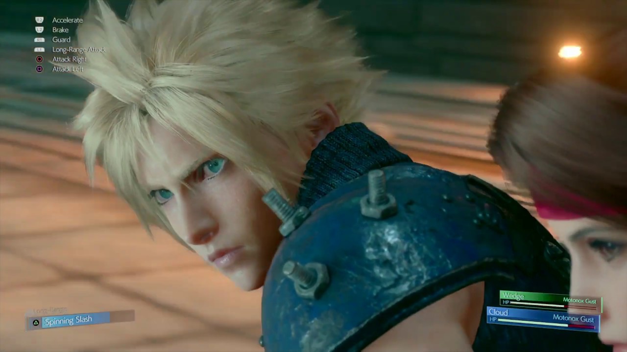 FF7 RemakeCloud vs Roach Motorcycle fight!!! - YouTube