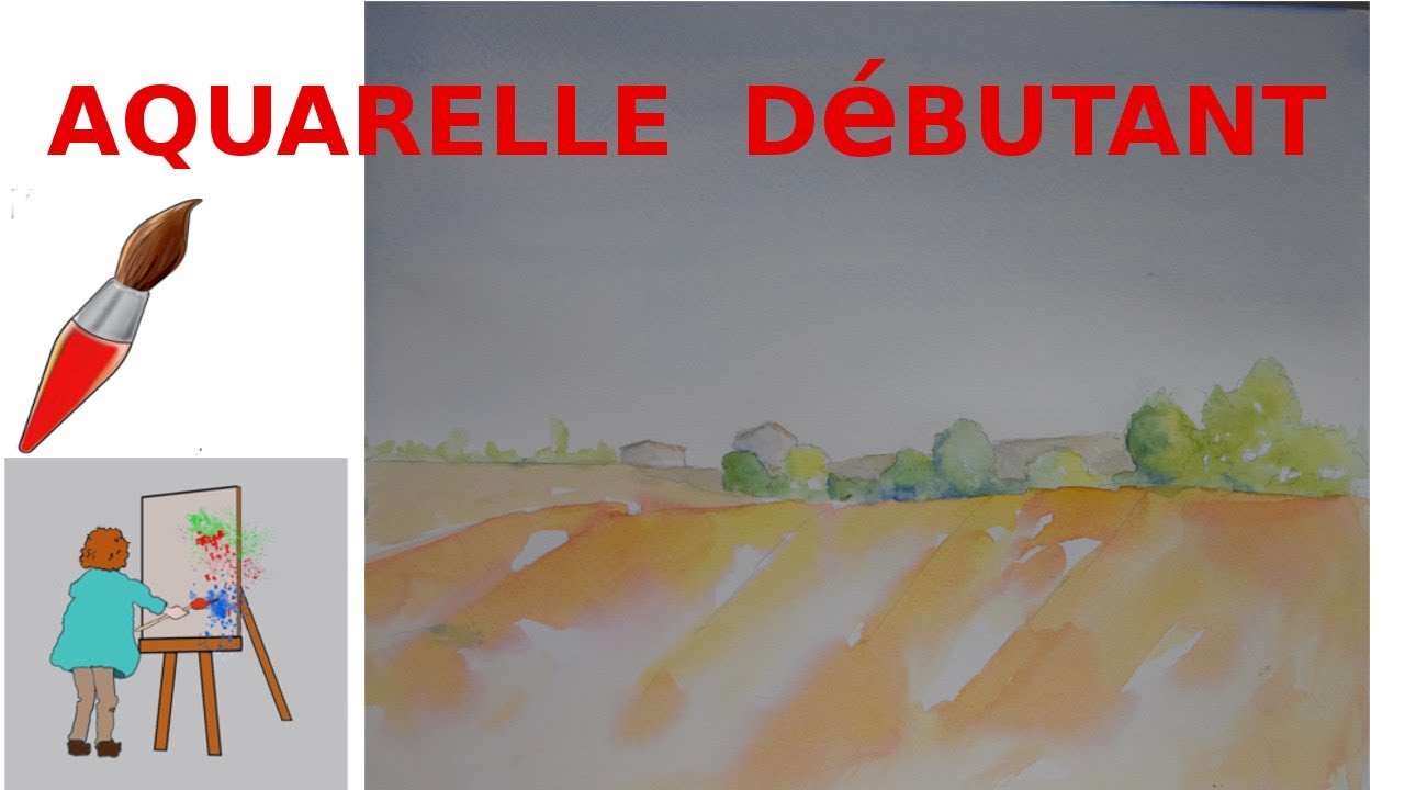 APPRENDRE L'AQUARELLE AVEC UN PAS A PAS POUR PEINDRE UN PAYSAGE ...