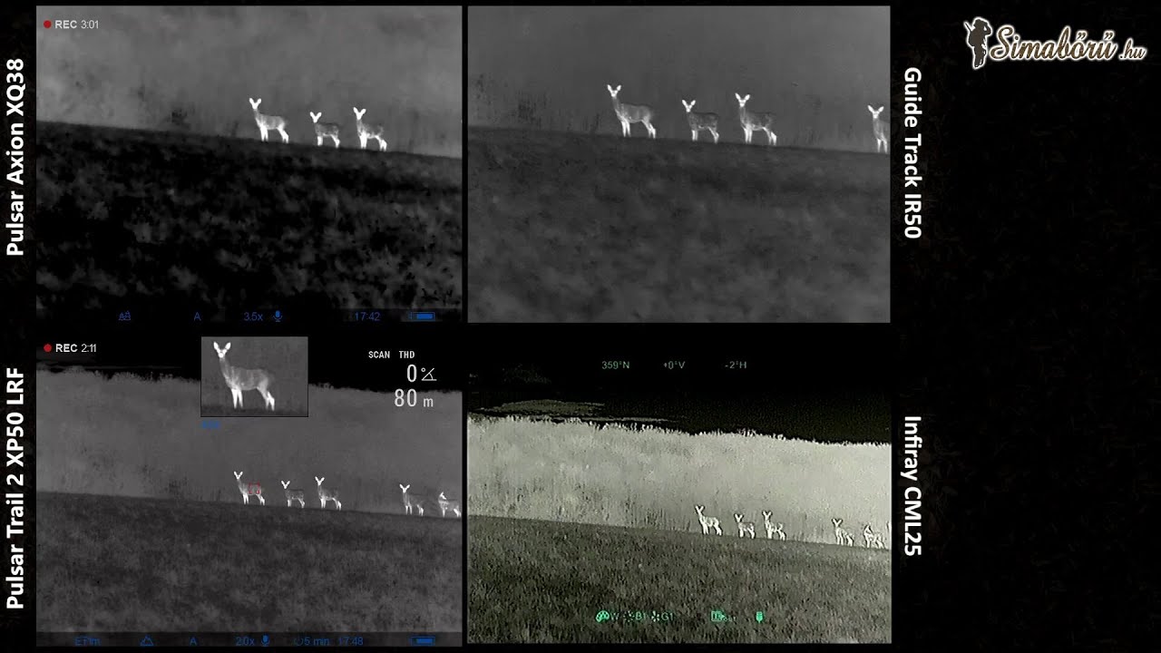 Üldözéses jelenet - Pulsar Axion XQ38, Trail 2 XP50 LRF, Guide Track ...