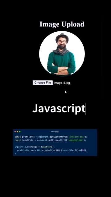 Upload Image Using Javascript Css Javascript Youtube 8258