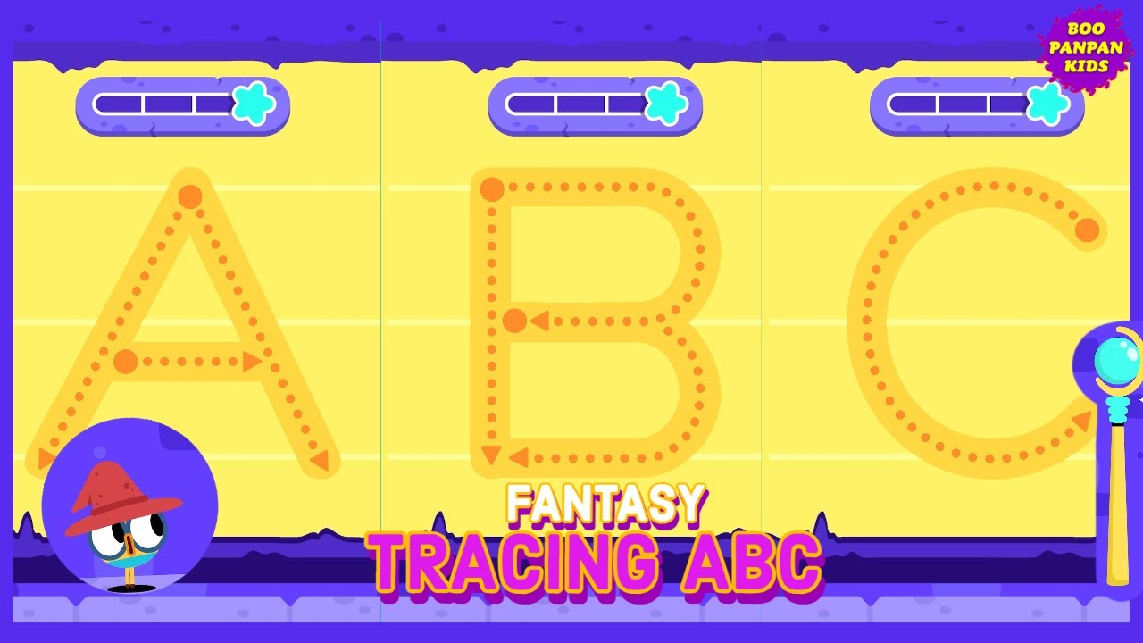 Fantasy tracing ABC Magic Lingokids game|Boopanpankids - YouTube