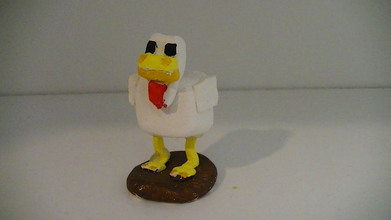 Chicken Clay Sculpture - Minecraft - YouTube