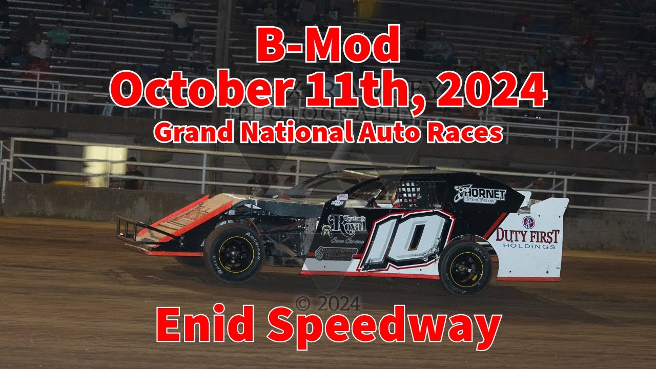 Enid Speedway Grand National Auto Races B-Mod 10/11/24 #10 Alex Wiens ...