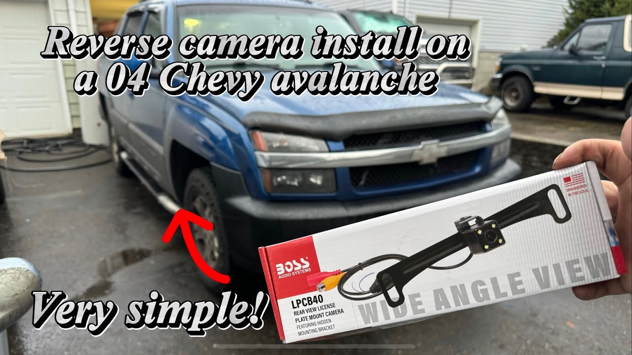 How to install reverse camera on your chevy avalanche!! It's very easy ...