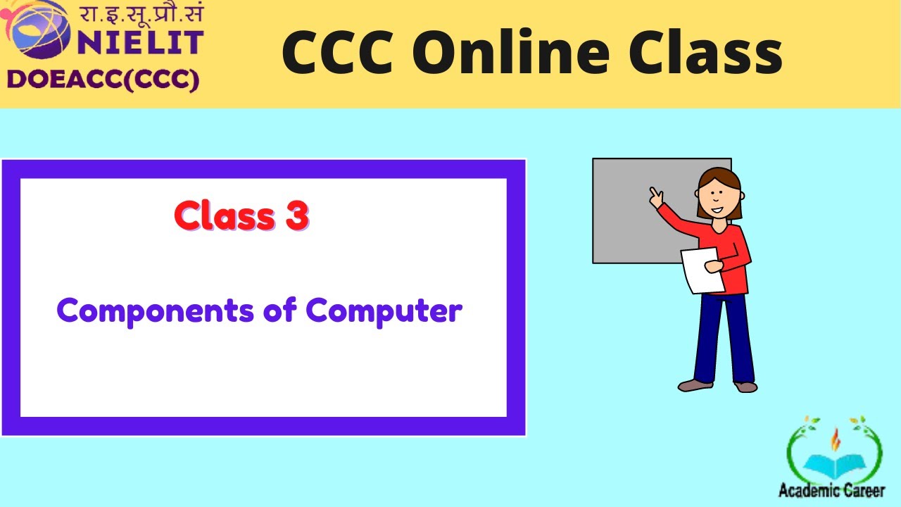 CCC Online Class 3 | Components of Computer |कंप्यूटर सिद्धांत | CCC ...