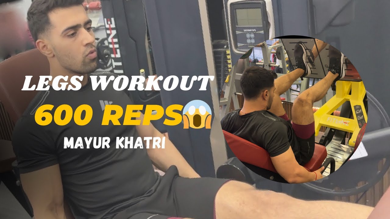 Legs Workout🔥 | 600 Reps😱 | Fun during workout😂 | Mayur Khatri - YouTube