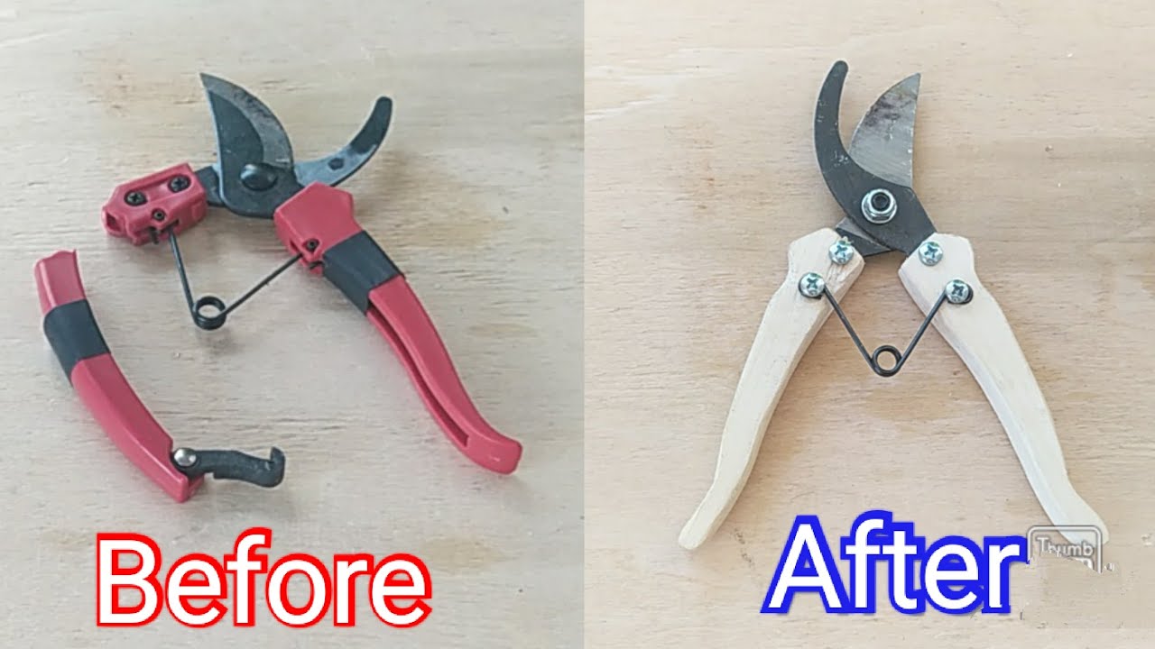 Restoration of a broken pruner. - YouTube